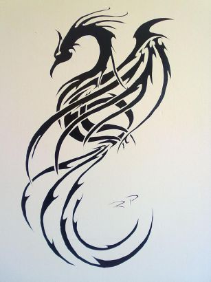 Tribal Phoenix Tattoo Free Pics || Tattoo from Itattooz